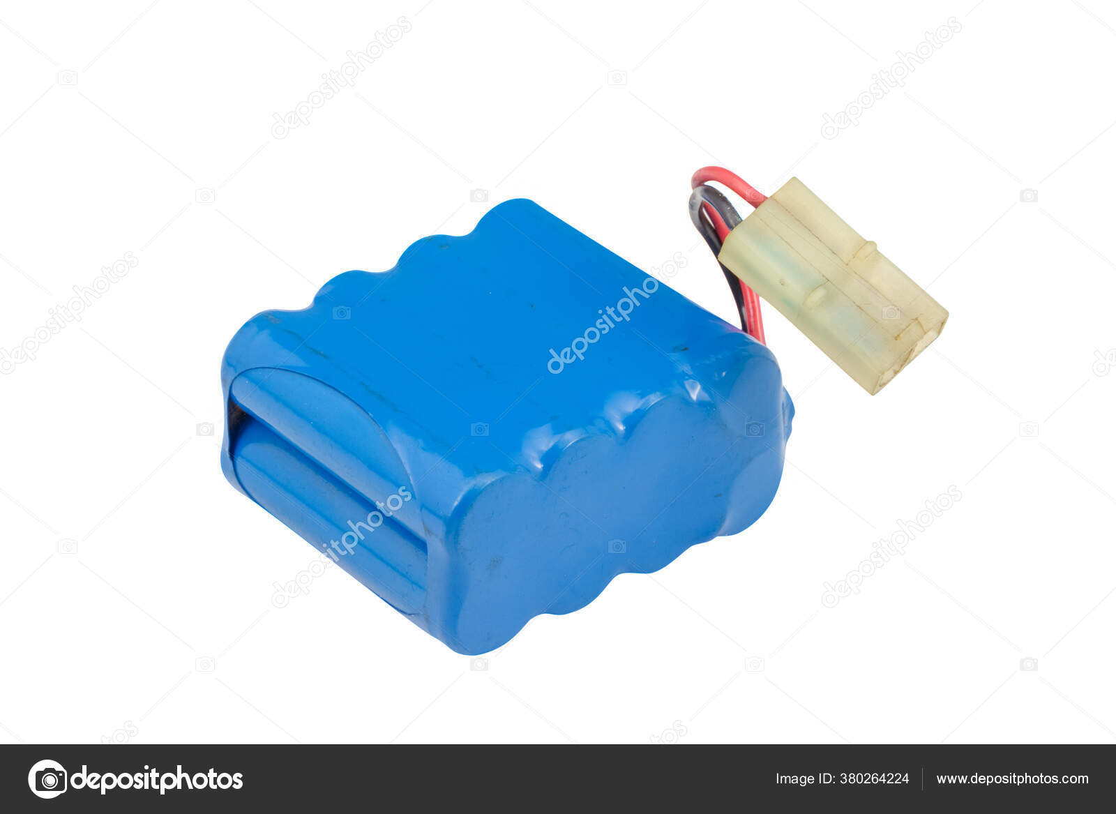 Blue Battery Pack Isolated White Background Stock Photo by ©warat42 ...