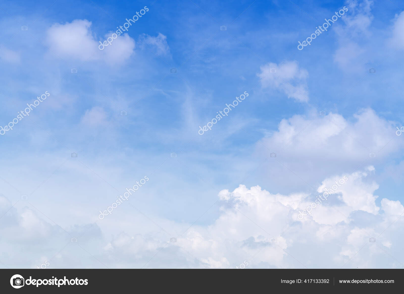 White Cloud Blue Sky Background Copy Space — Stock Photo © warat42 #417133392