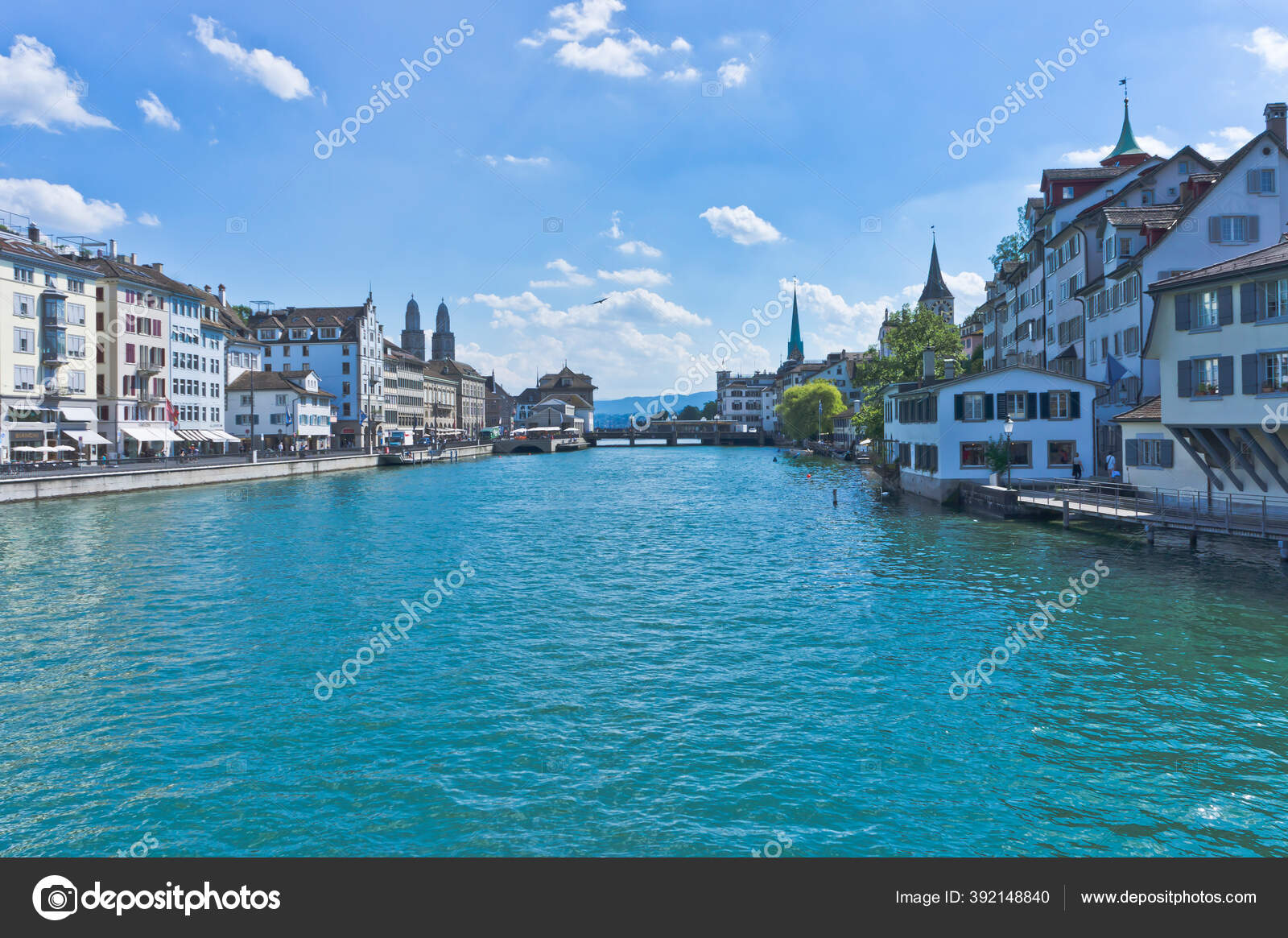 Zurich Old City View River Switzerland Europe – Stock Editorial Photo ...