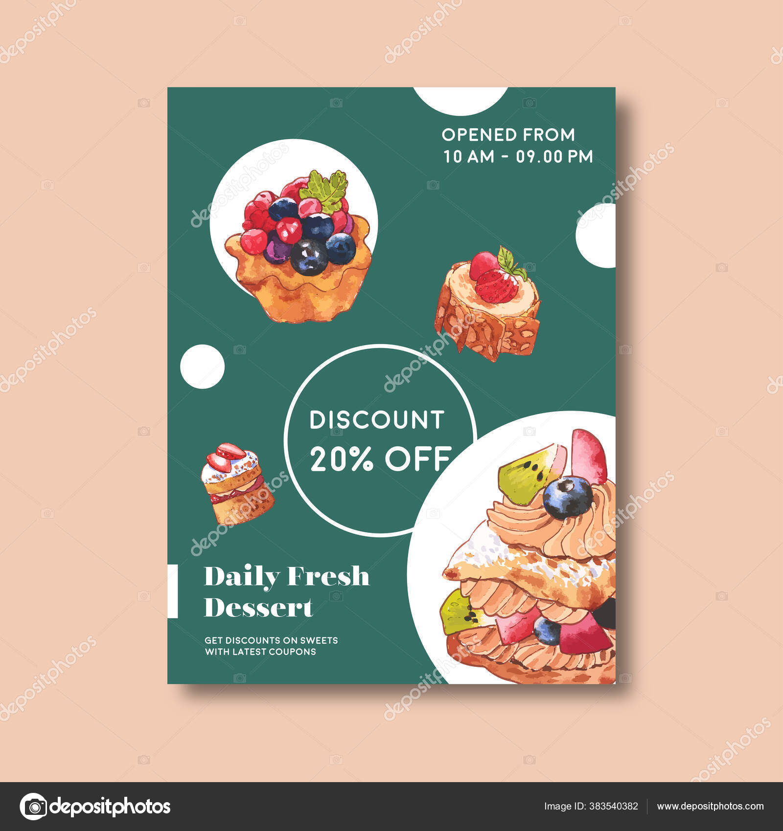 Diseño Elegante Cartel Plantilla Con Texto Ilustración Vectorial Vector ...