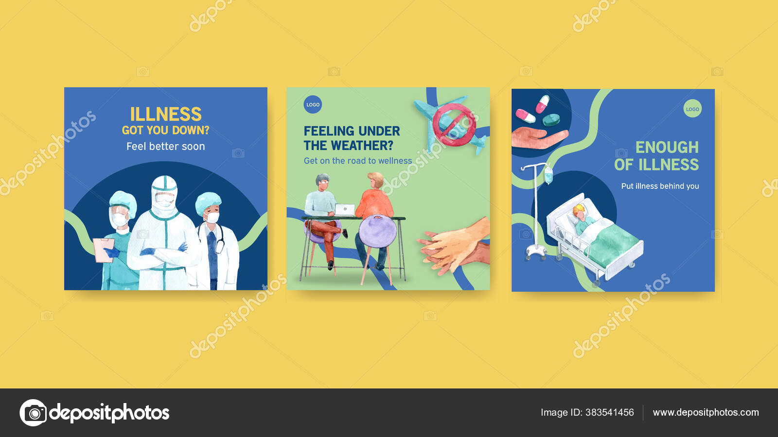 Stylish Illness Template Design Text Vector Illustration Stock Vector ...