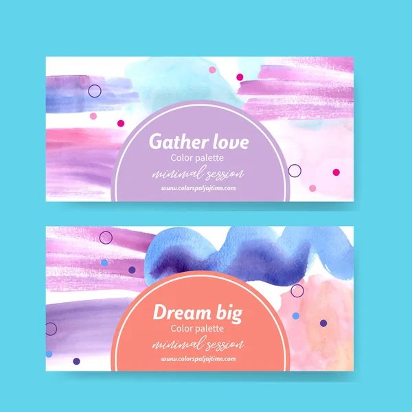 stylish splash color template design with text, vector illustration ...