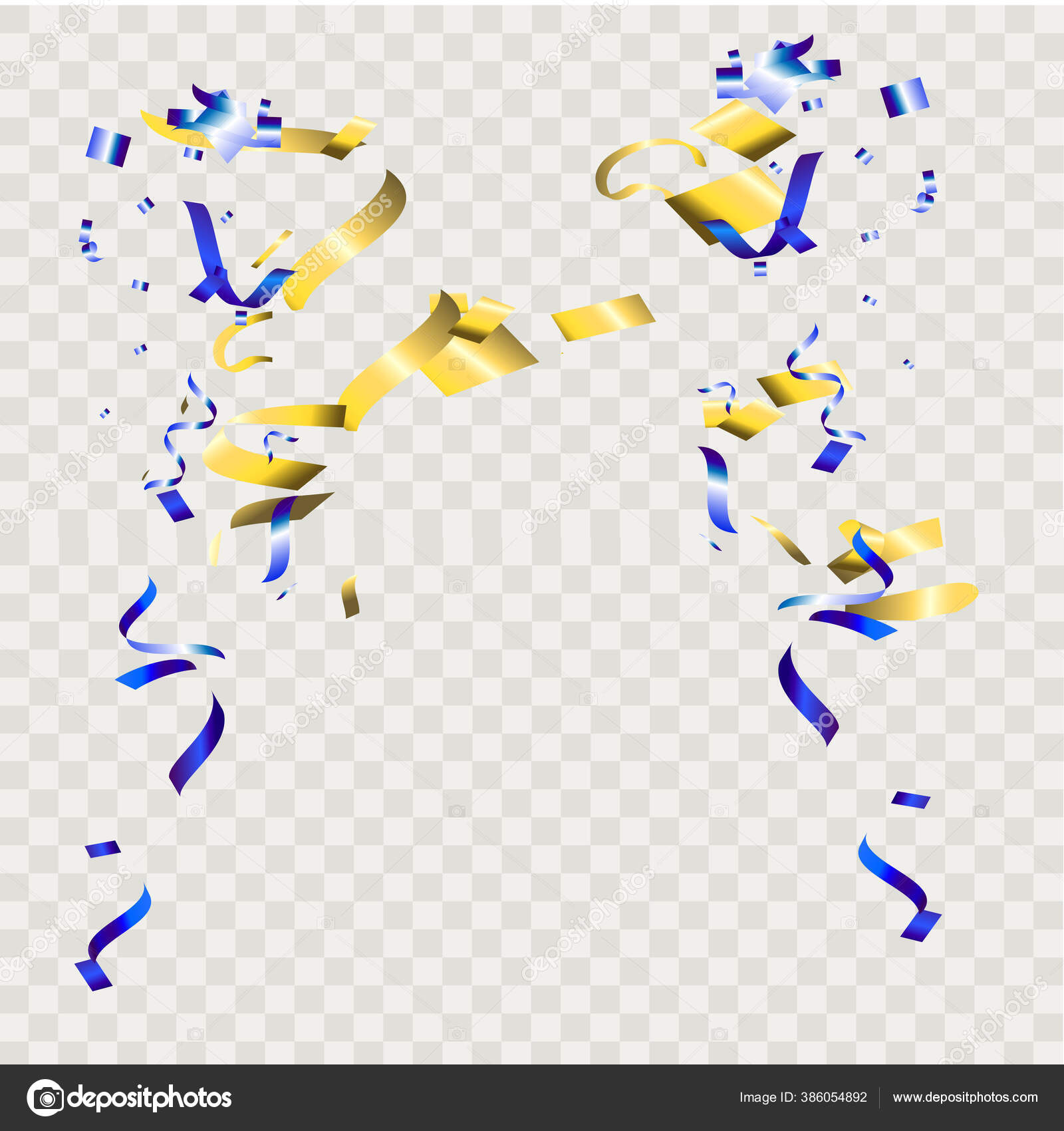 Colored Confetti Background Template Design Vector Illustration Stock ...