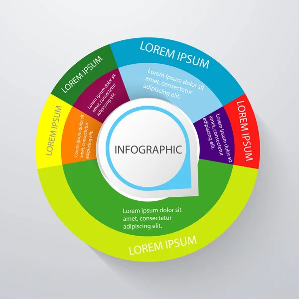 Business Charts Template Text Vector Illustration Stock Vector by ...