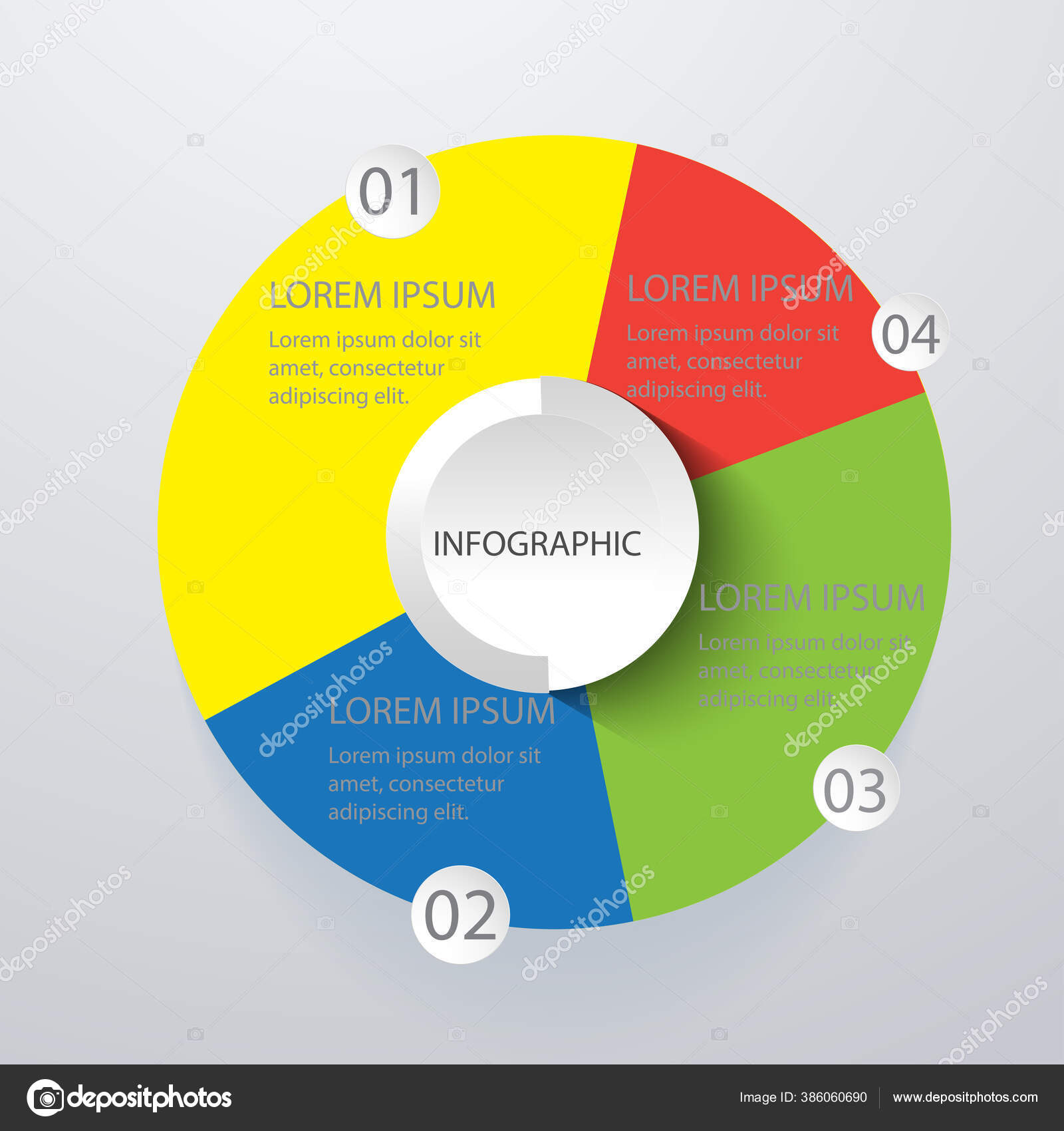 Business Charts Template Text Vector Illustration Stock Vector by ...