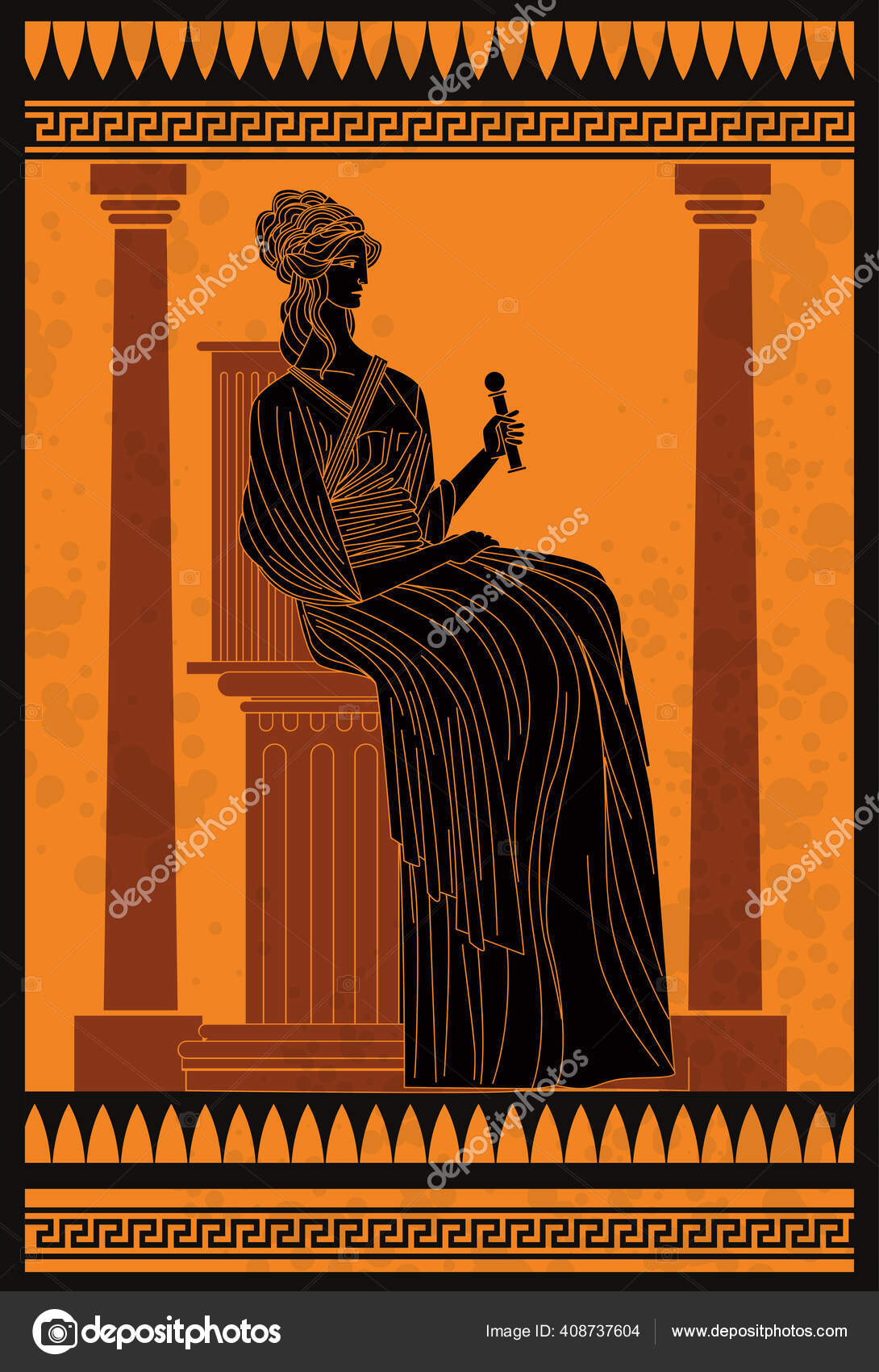 Hera Juno Greek Mythology Goddess Marriage Stock Vector by ©matintheworld 408737604