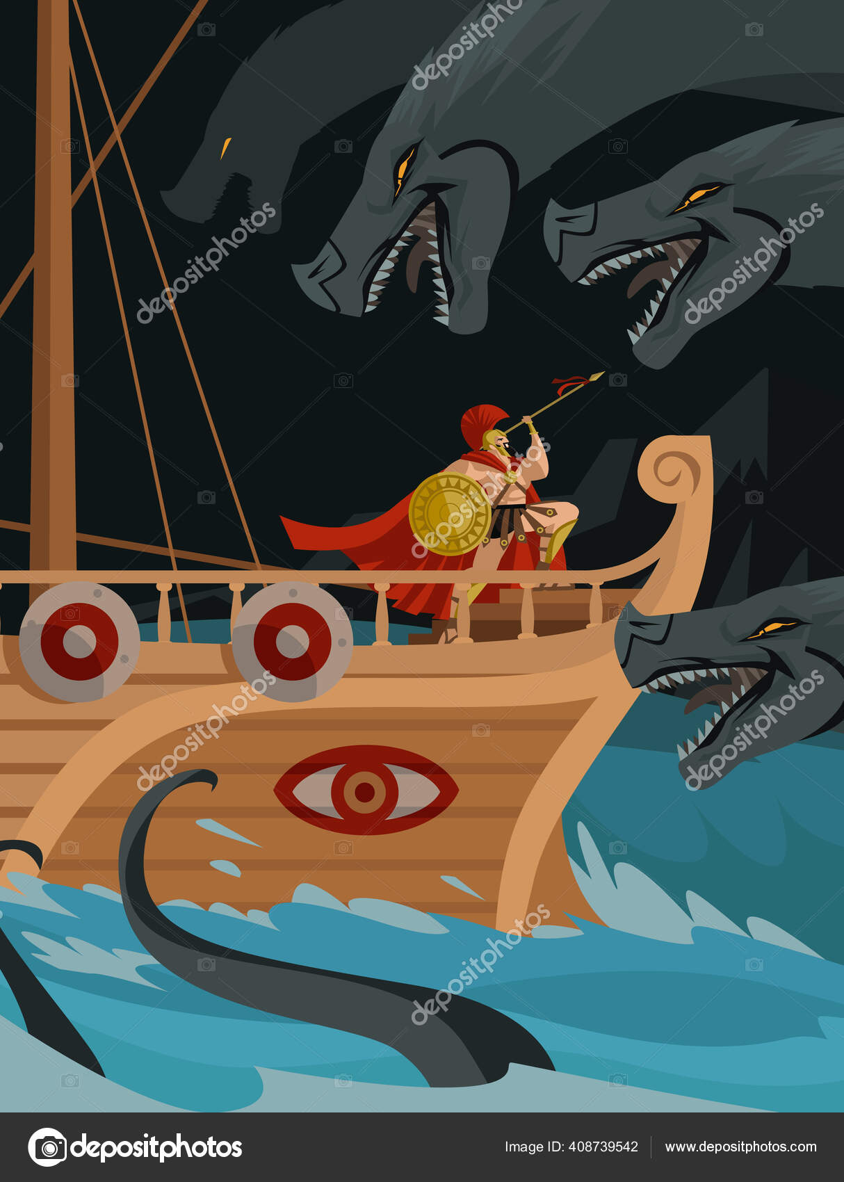 Charybdis And Scylla Odysseus