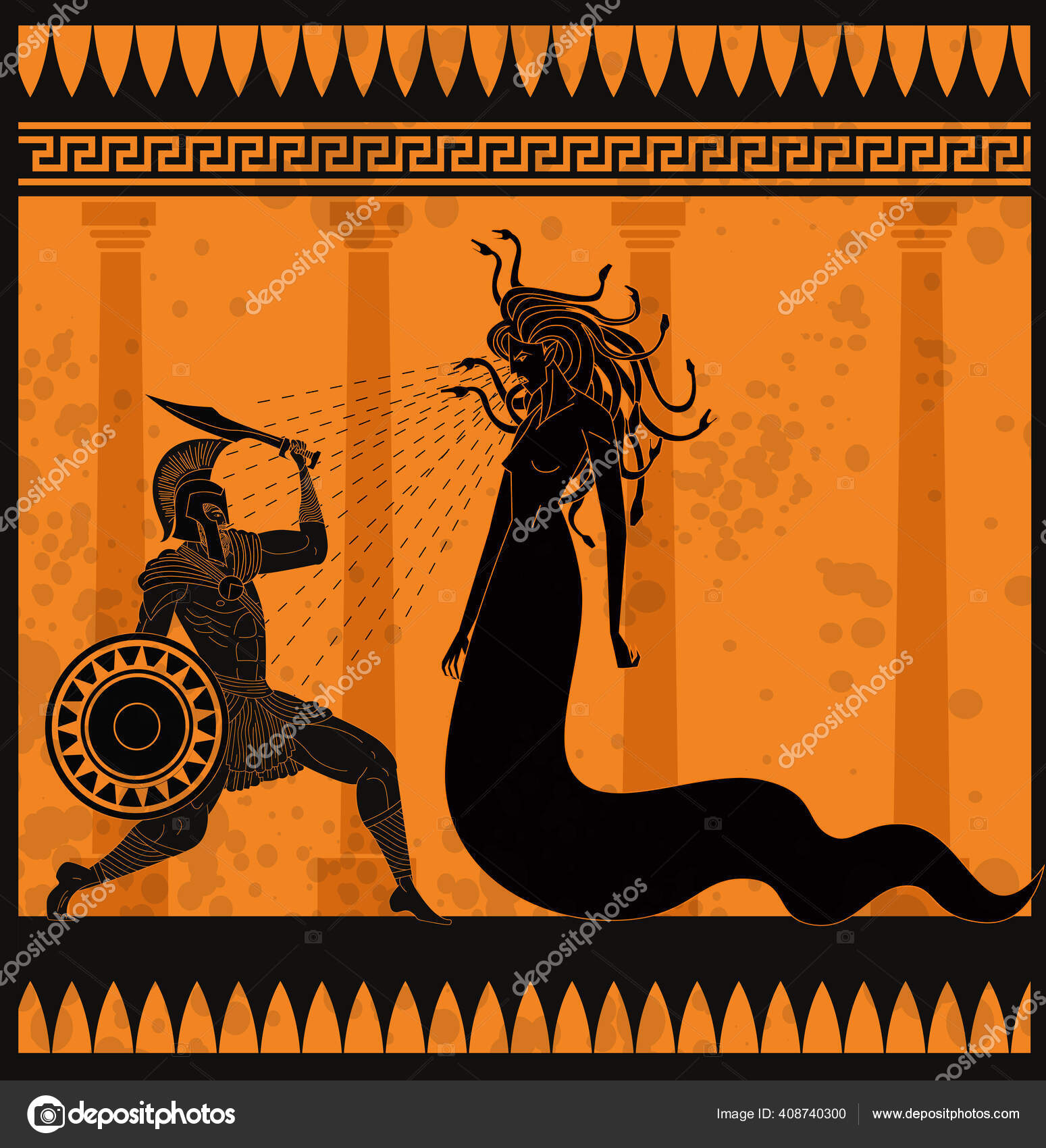 Perseus Shield Drawing