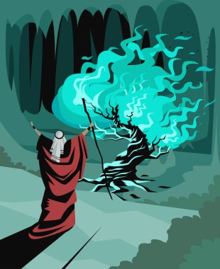 Burning Bush SVG - ClipArt Free Vectors