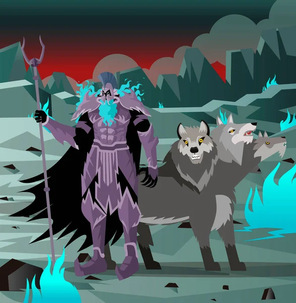 Hades Pluto God Dead Greek Roman Mythology Stock Vector by ...