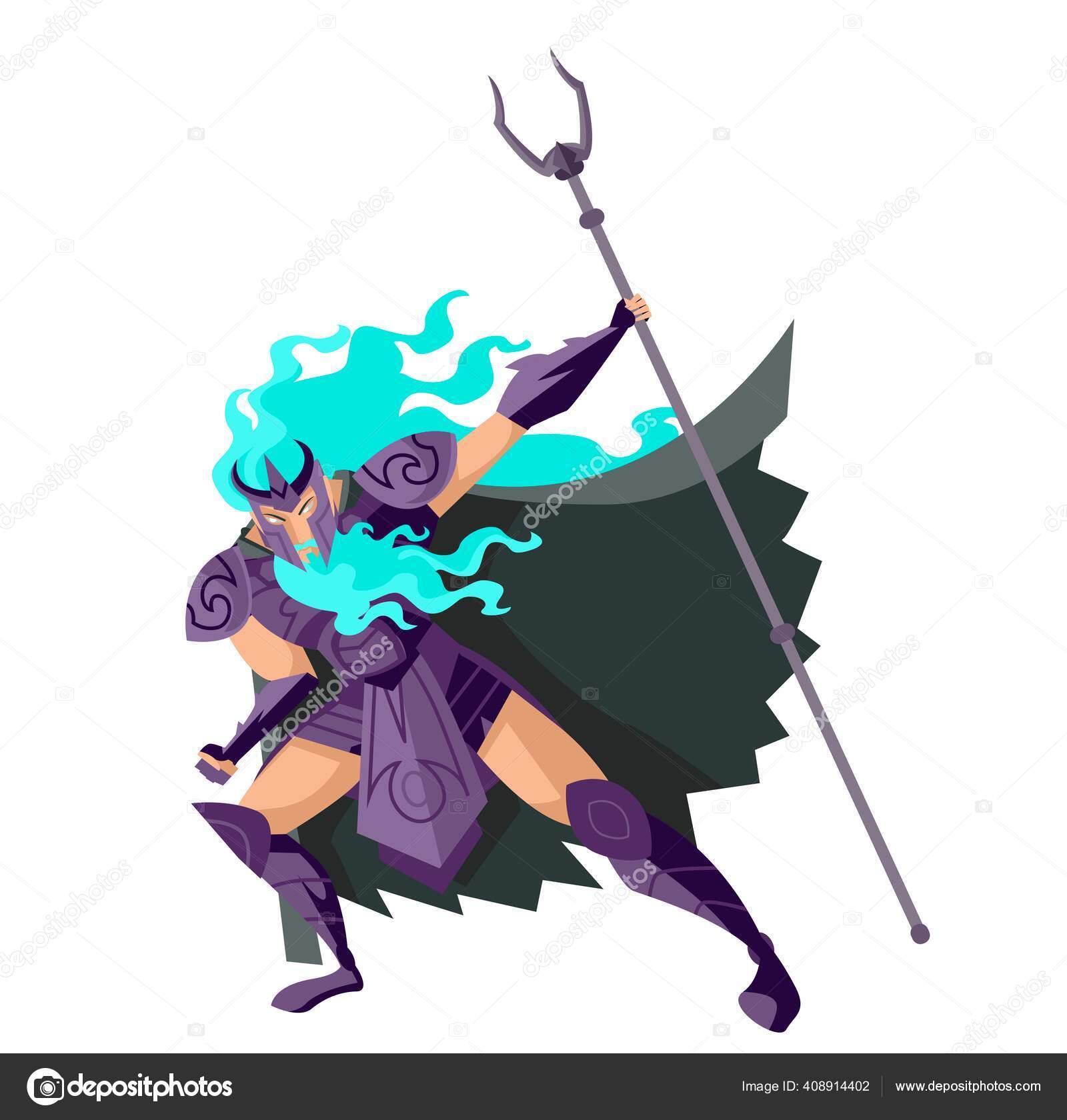 Hades Pluto God Dead Greek Roman Mythology Stock Vector by ...