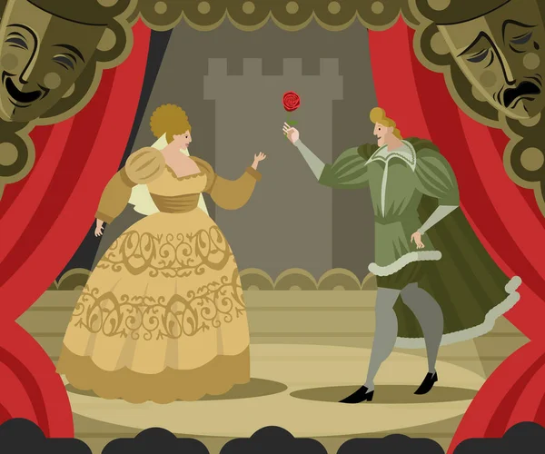 Romeo dan juliet vektor Vector Art Stock Images | Depositphotos