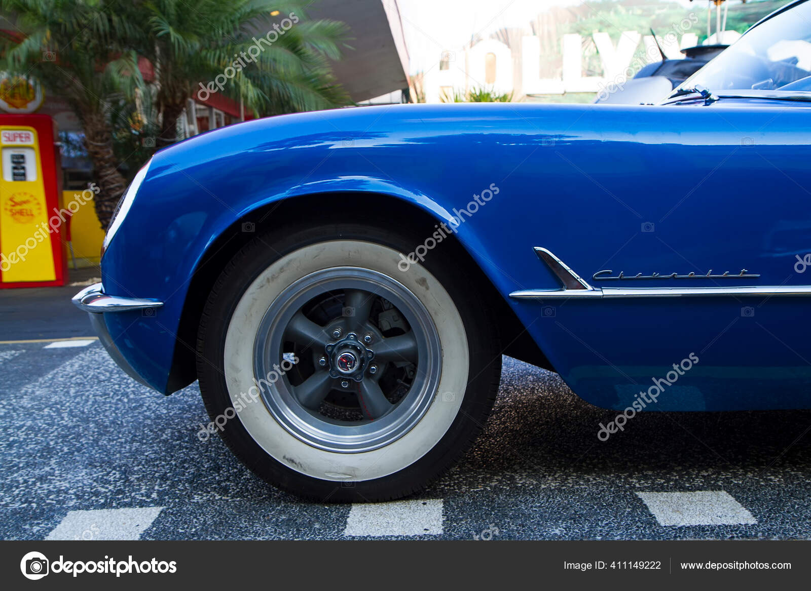 Side View Chevrolet Corvette Close Malang September 2020 — Stock Photo ...