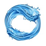 Blue circle splash Stock Photo by ©jag_cz 12715373