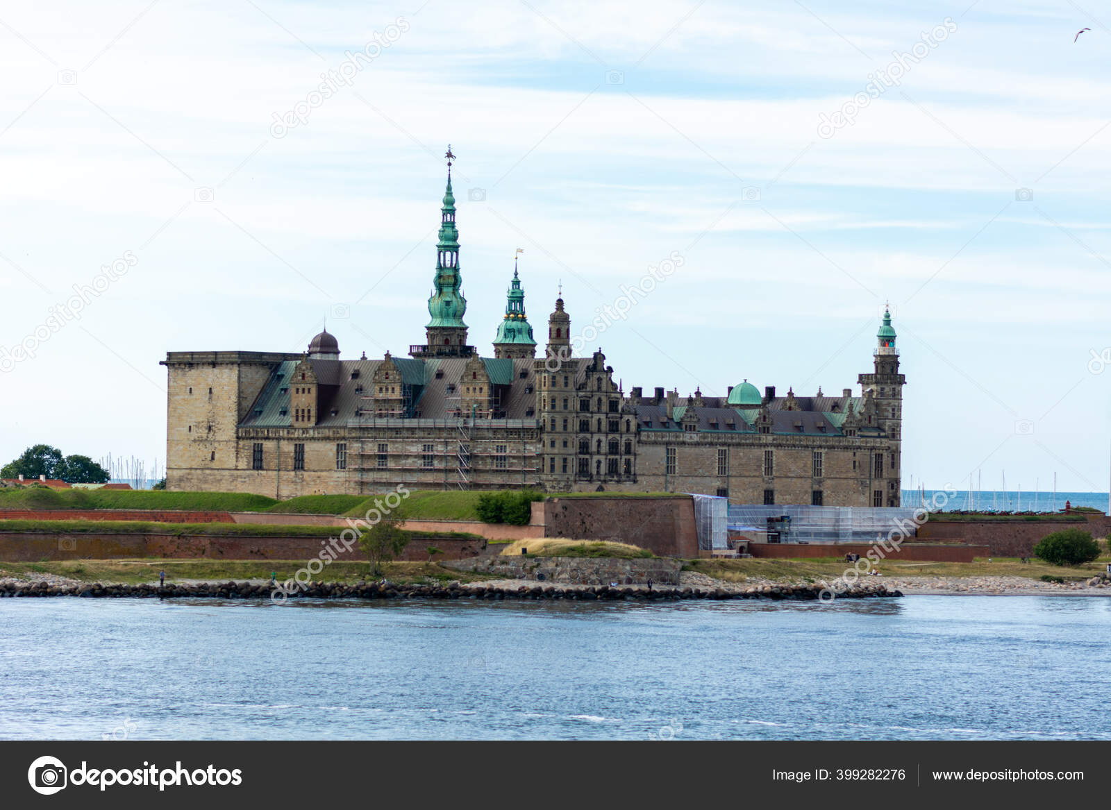 The Kronborg castle in Elsinore, Denmark, from William Shakespeares ...
