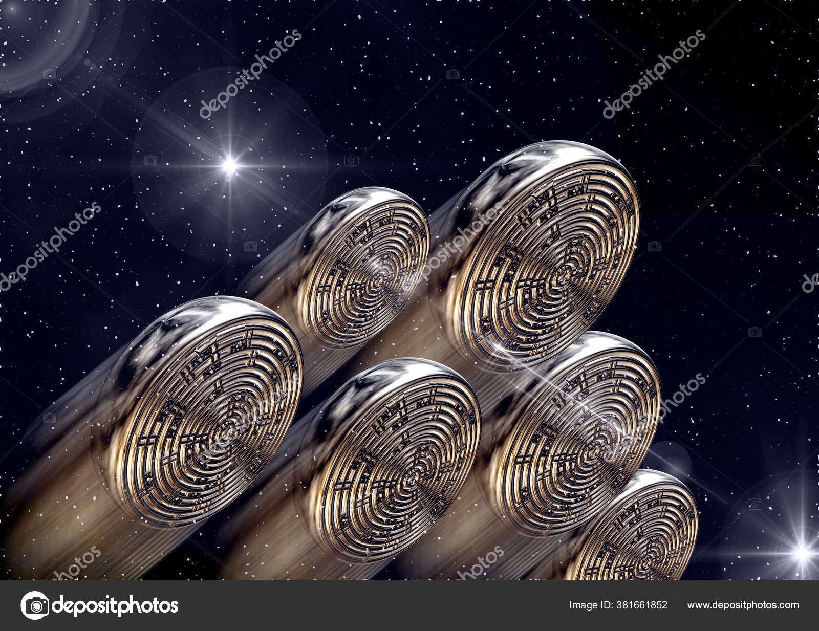 Invasion Skies Alien Fleet — Stock Photo © Raydar #381661852