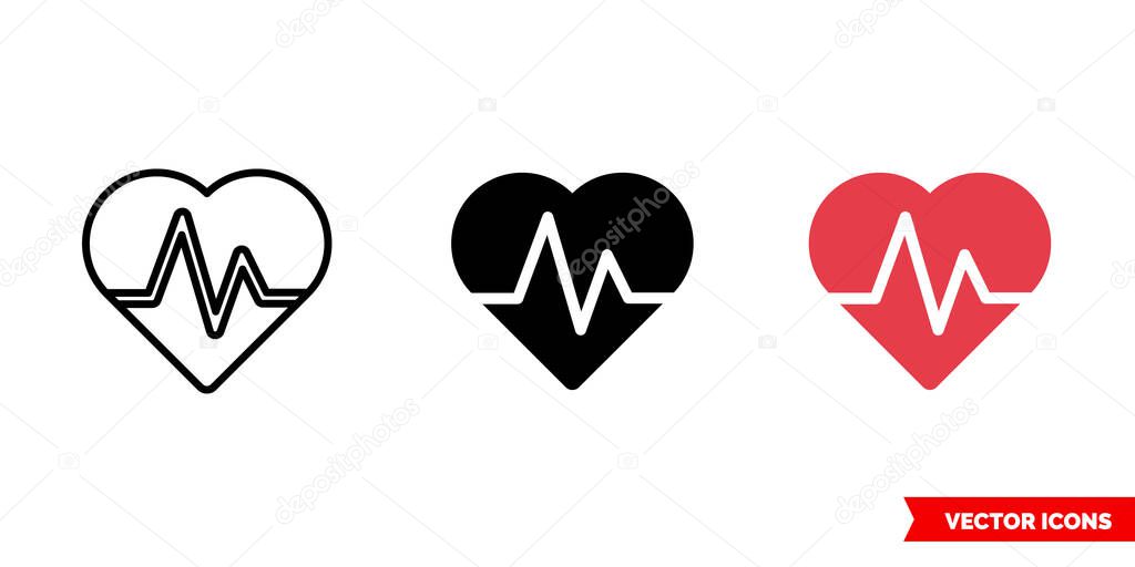 Icono de vida de 3 tipos. Signo vectorial aislado símbolo. 2022