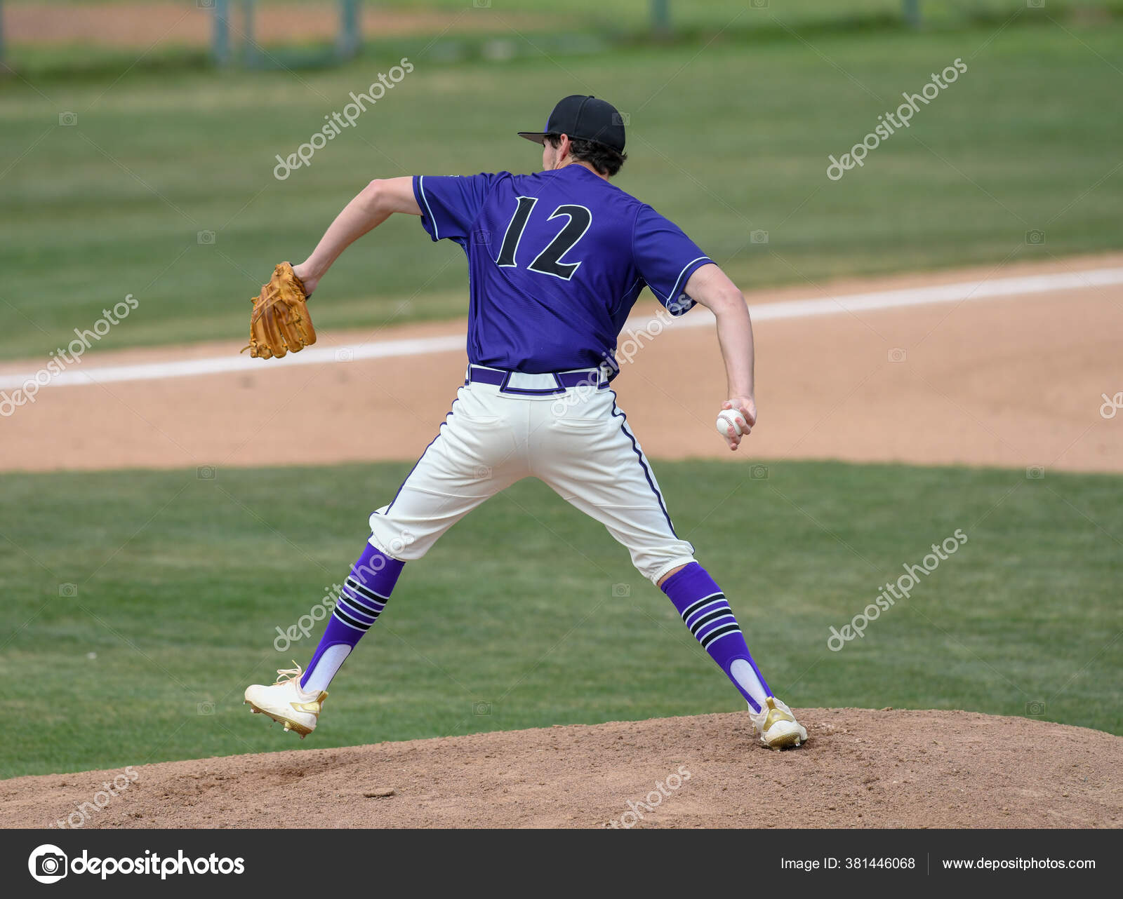 Baseball Player Action Baseball Game — Stock Photo © jbcalom #381446068