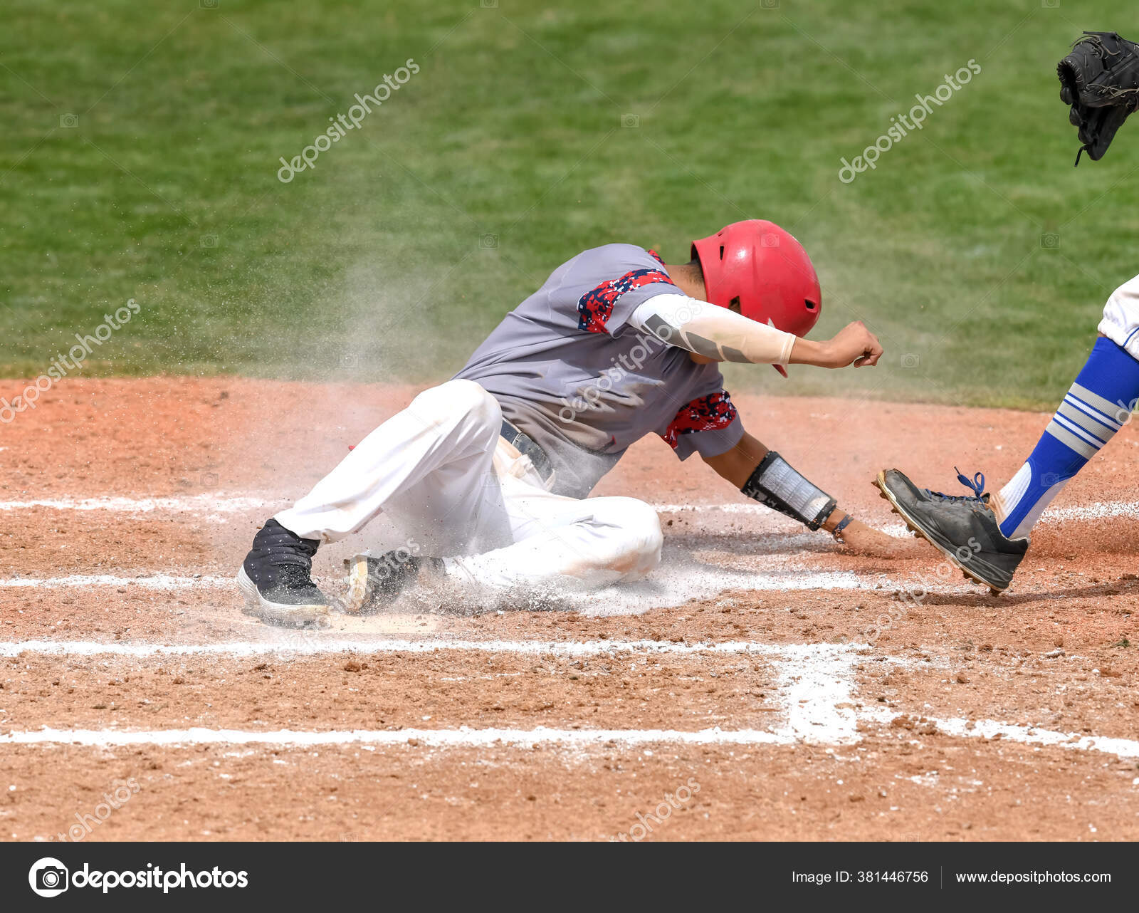 Baseball Players In Action