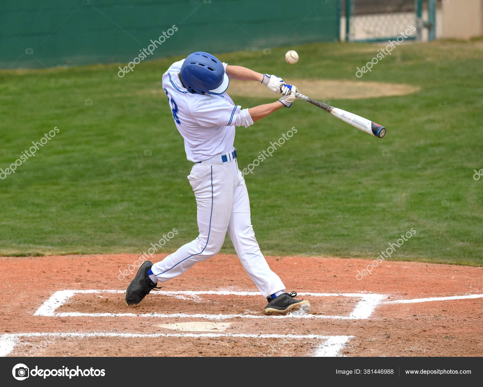 Baseball Player Action Baseball Game — Stock Photo © jbcalom #381446988