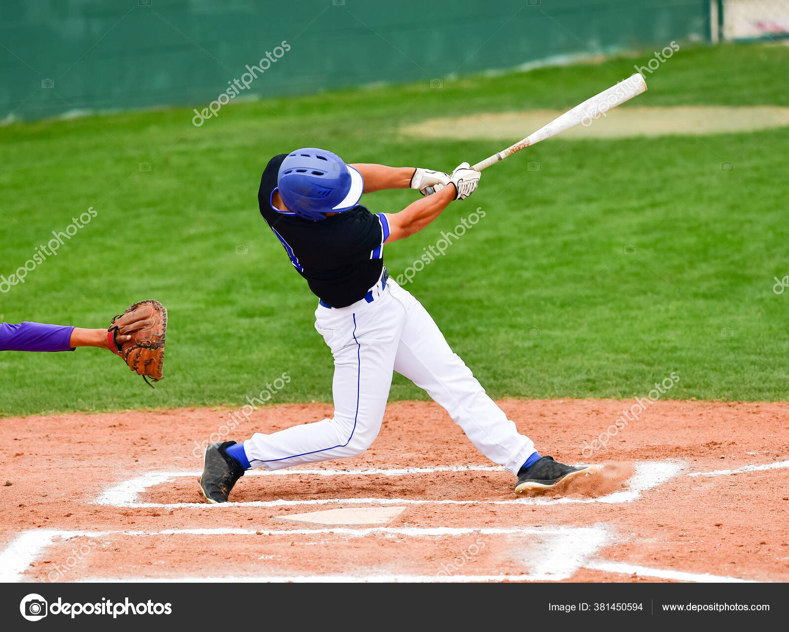 Baseball Players In Action