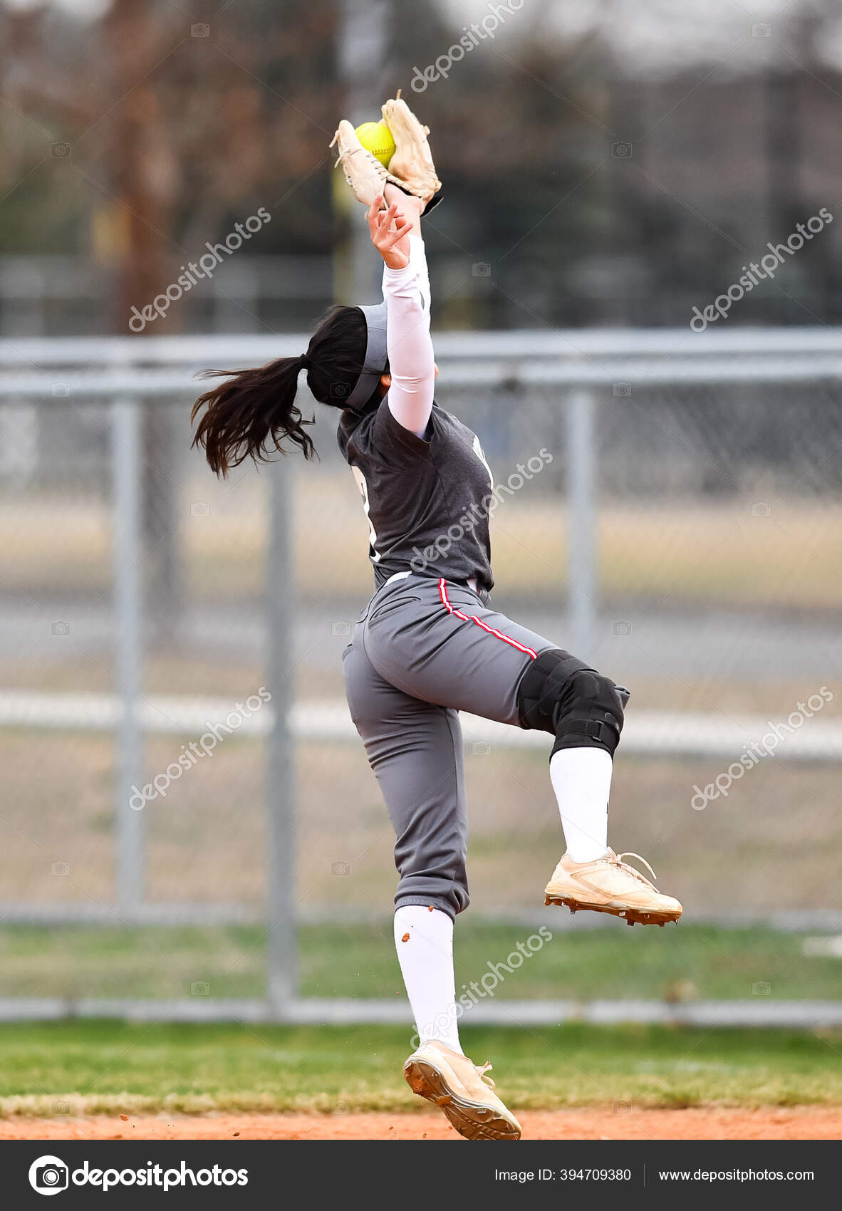 Girls Action Playing Softball Game – Stock Editorial Photo © jbcalom ...