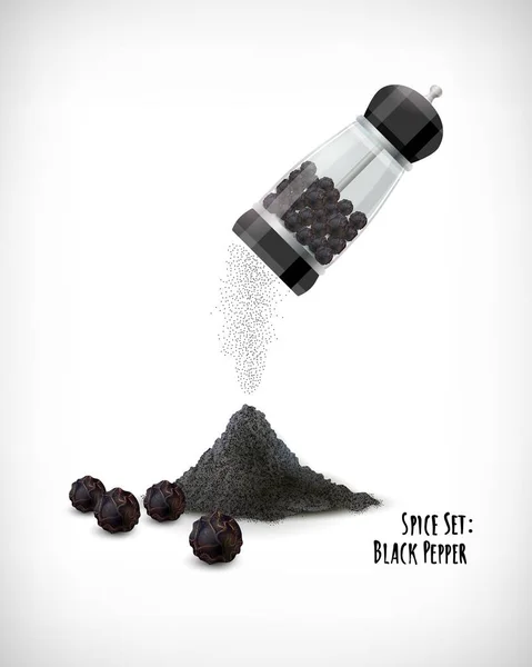 Ground Black Pepper Shaker