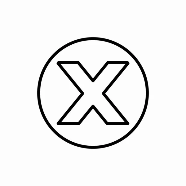 X Symbol Vector X Mark Symbol Icon Cross Sign Stock Vector (Royalty