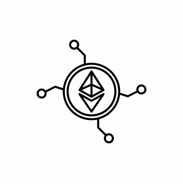 Etherium symbol imágenes de stock de arte vectorial | Depositphotos