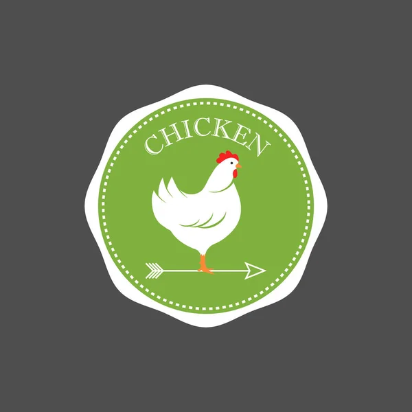 Premium chicken logo. Labels, badges and design elements. Organic style ...