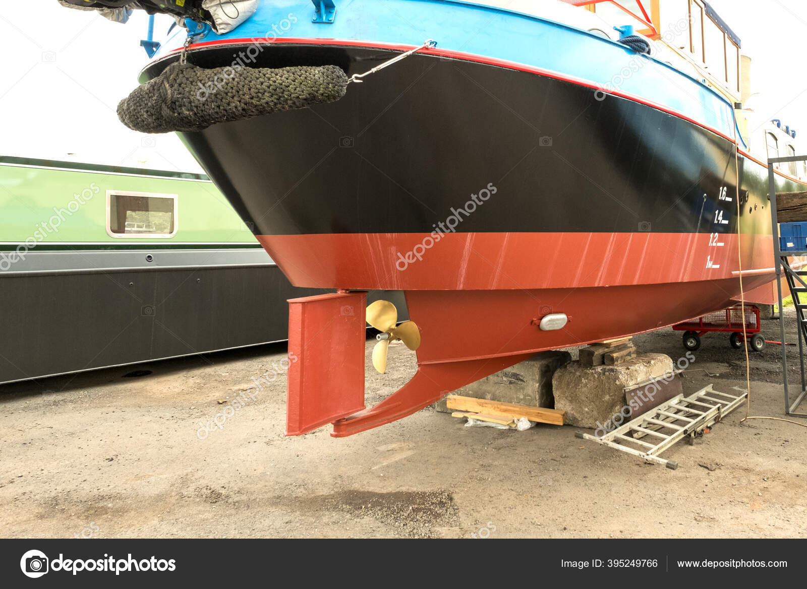 New Ship Showing Rudder Propeller — Stock Photo © SimonXT2 #395249766