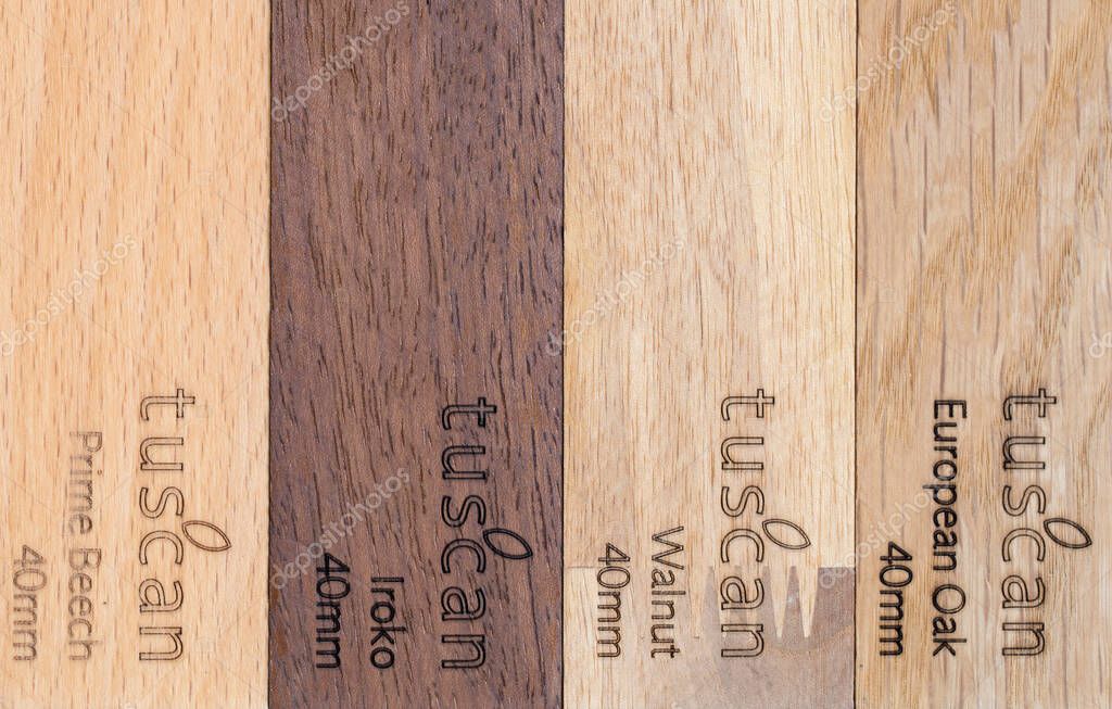 Diferentes grados de muestras de madera 2025