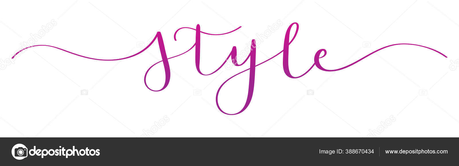 Caligrafia Estilo Lettering Isolado Fundo Branco Vetor de stock de ...