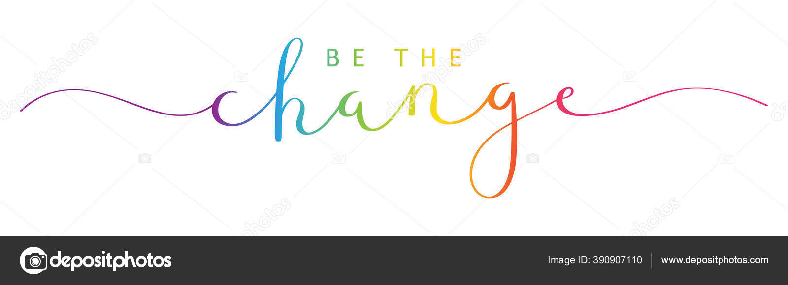 Change Brush Calligraphy Banner Stock Vector Image by ©HowLettery ...