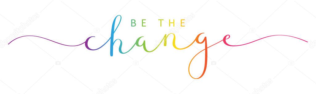 SEA EL CAMBIO pincel caligrafía banner 2023