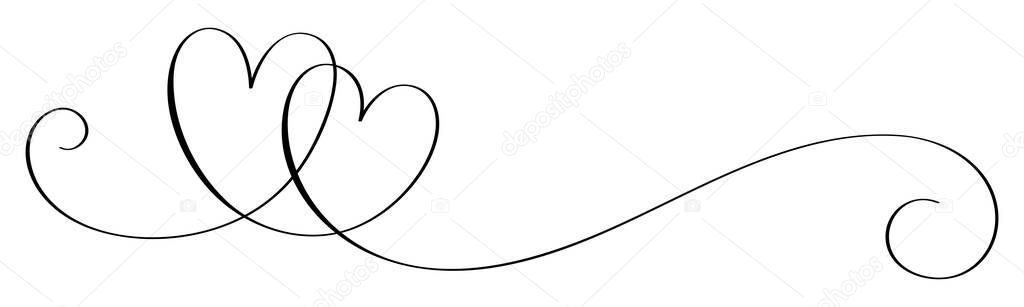 Interlocking hearts Vector Art Stock Images | Depositphotos