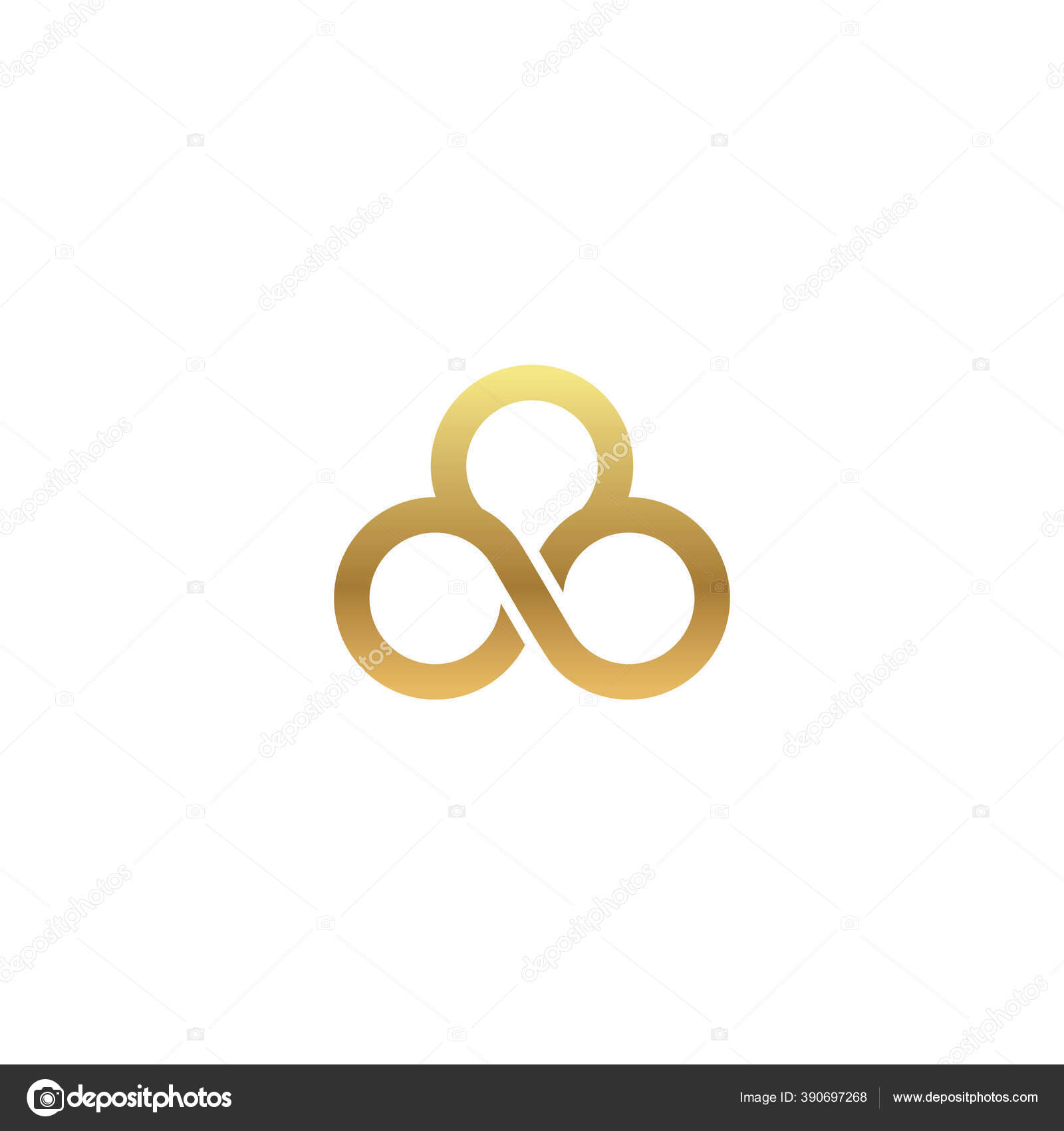 Logotipo Oro Circular Lujo Real Emblema Decoración Vector de stock por ...