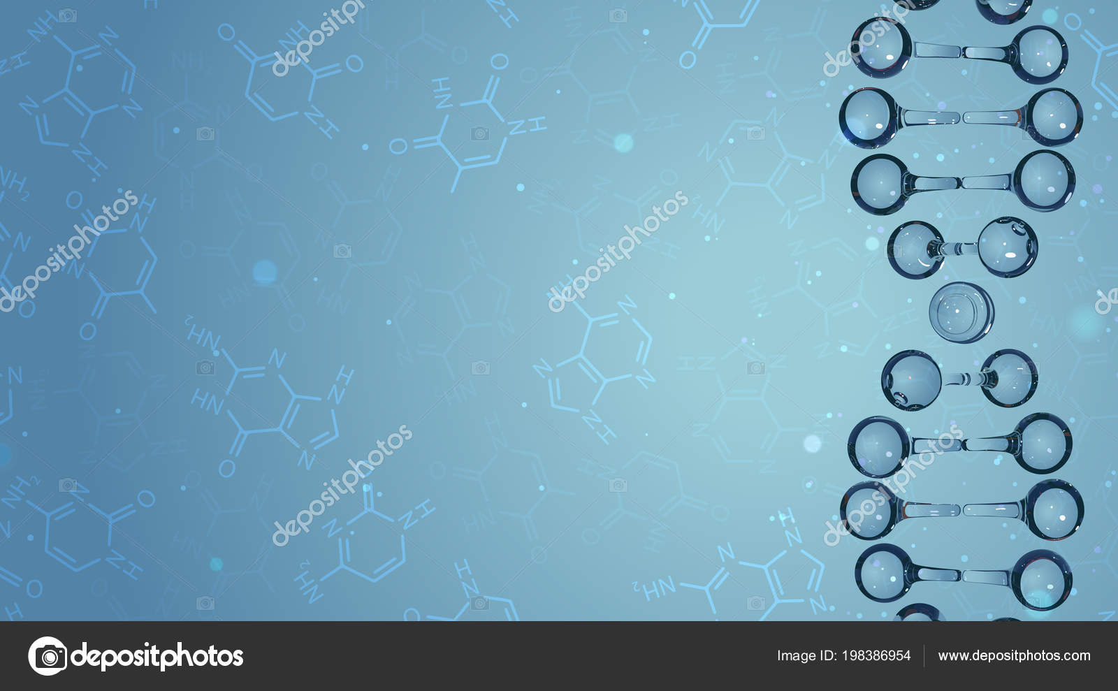 Dna Molecules Chemical Formulas Vector Background Stock Vector Image by ...