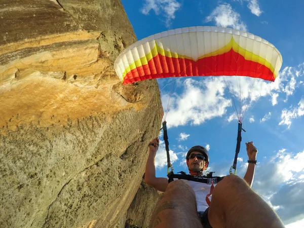 extreme speedfly pilot point of view - Stock Image - Everypixel