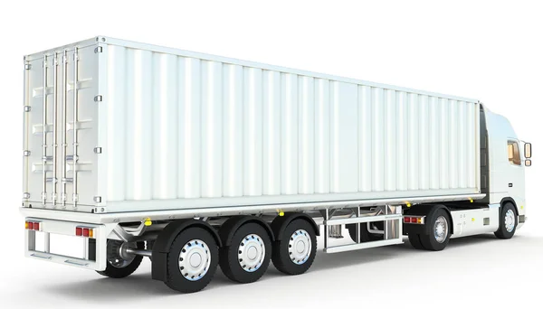 Truck trailer white Stock Photos, Royalty Free Truck trailer white ...