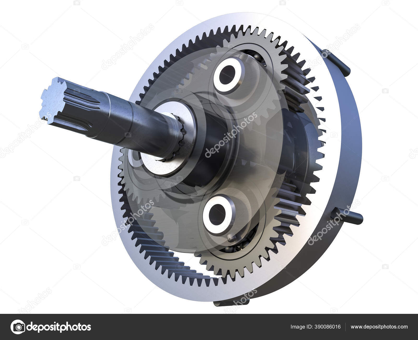 High Resolution Gear Render — Stock Photo © Pixelci #390086016