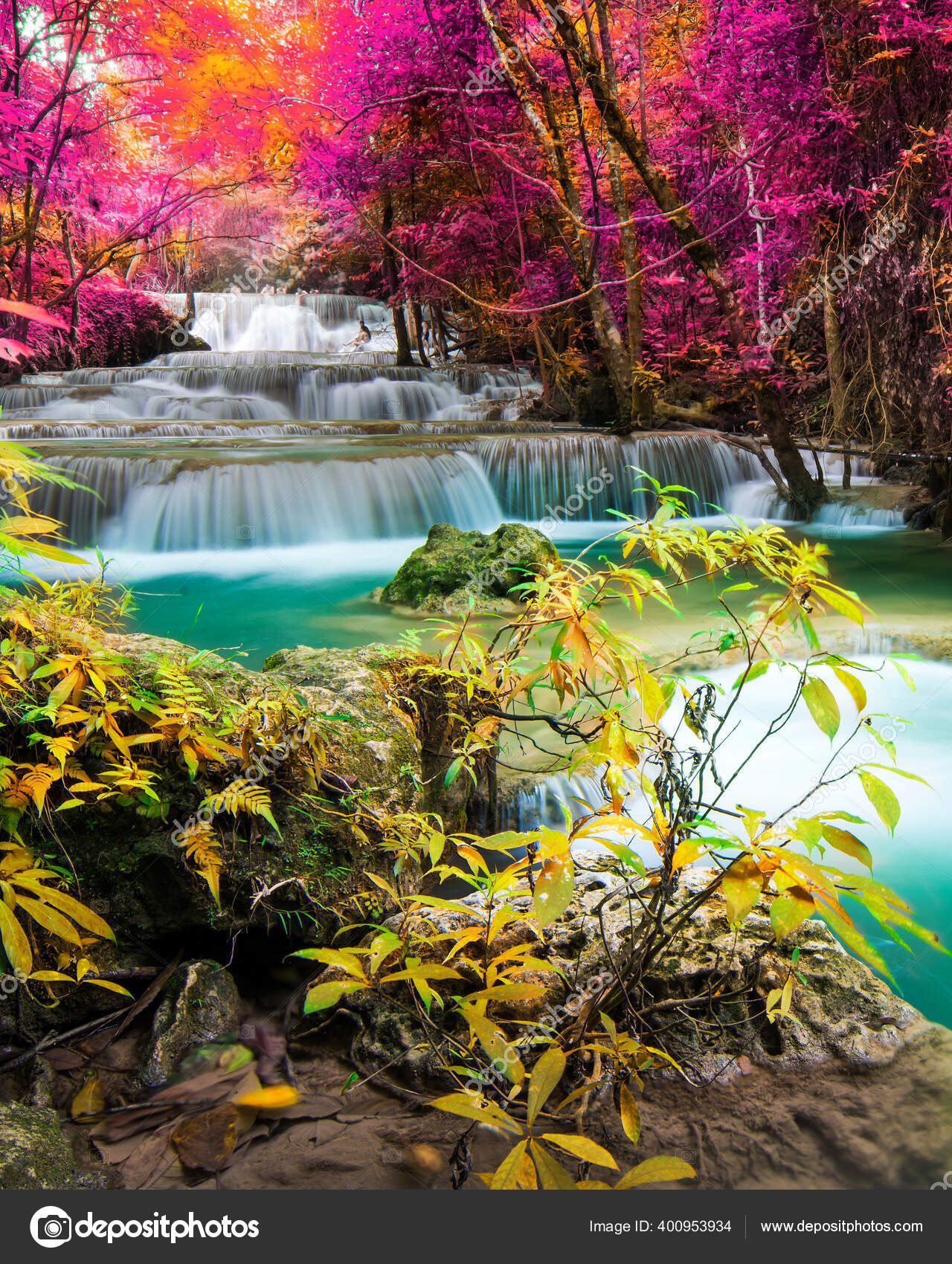 Colorful Waterfall Photography