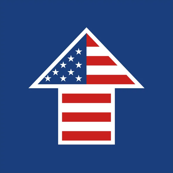 Vertical Usa Flag Shield Shape Vector Illustration United States ...
