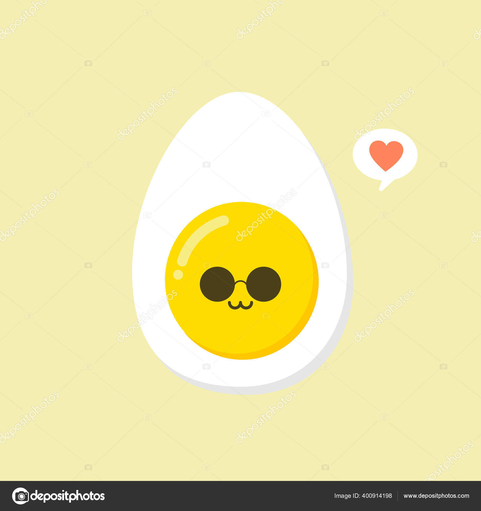 Kawaii Cute Egg Faces Easter Eggs Friends Funny Face Vector Stock ...