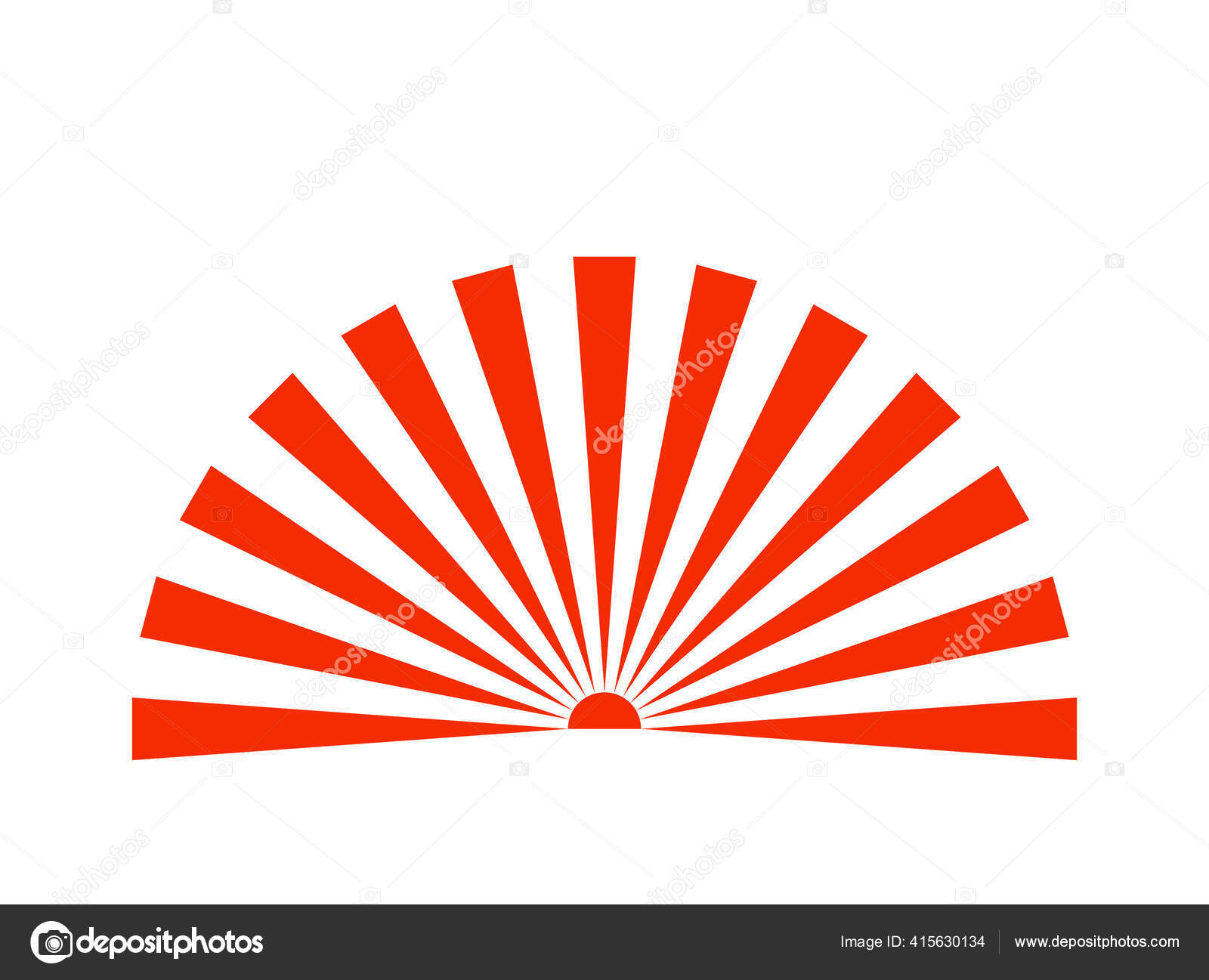 Japanese Rising Sun Symbol Imperial Japan Flag Japanese Army Flag Stock ...
