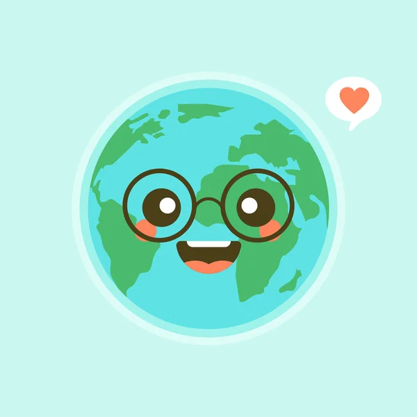 Cute Funny World Earth Emoji Showing Emotions Colorful Characters ...