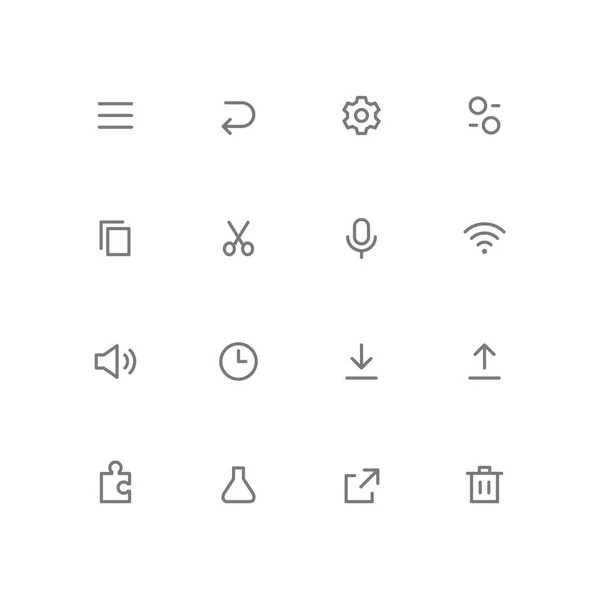 Outline vector icons for web and mobile. Thin 1 pixel stroke & 60x60 ...