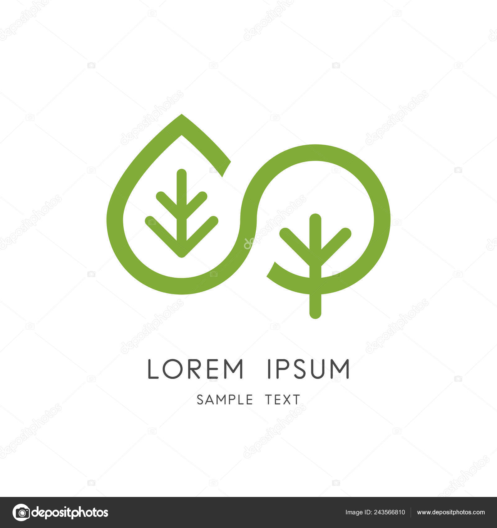 Leaf Tree Logo Plant Sprout Symbol Infinity Nature Vegetative ...