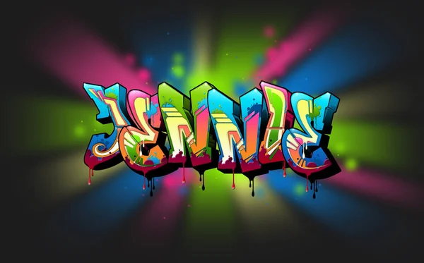 James Name In Graffiti