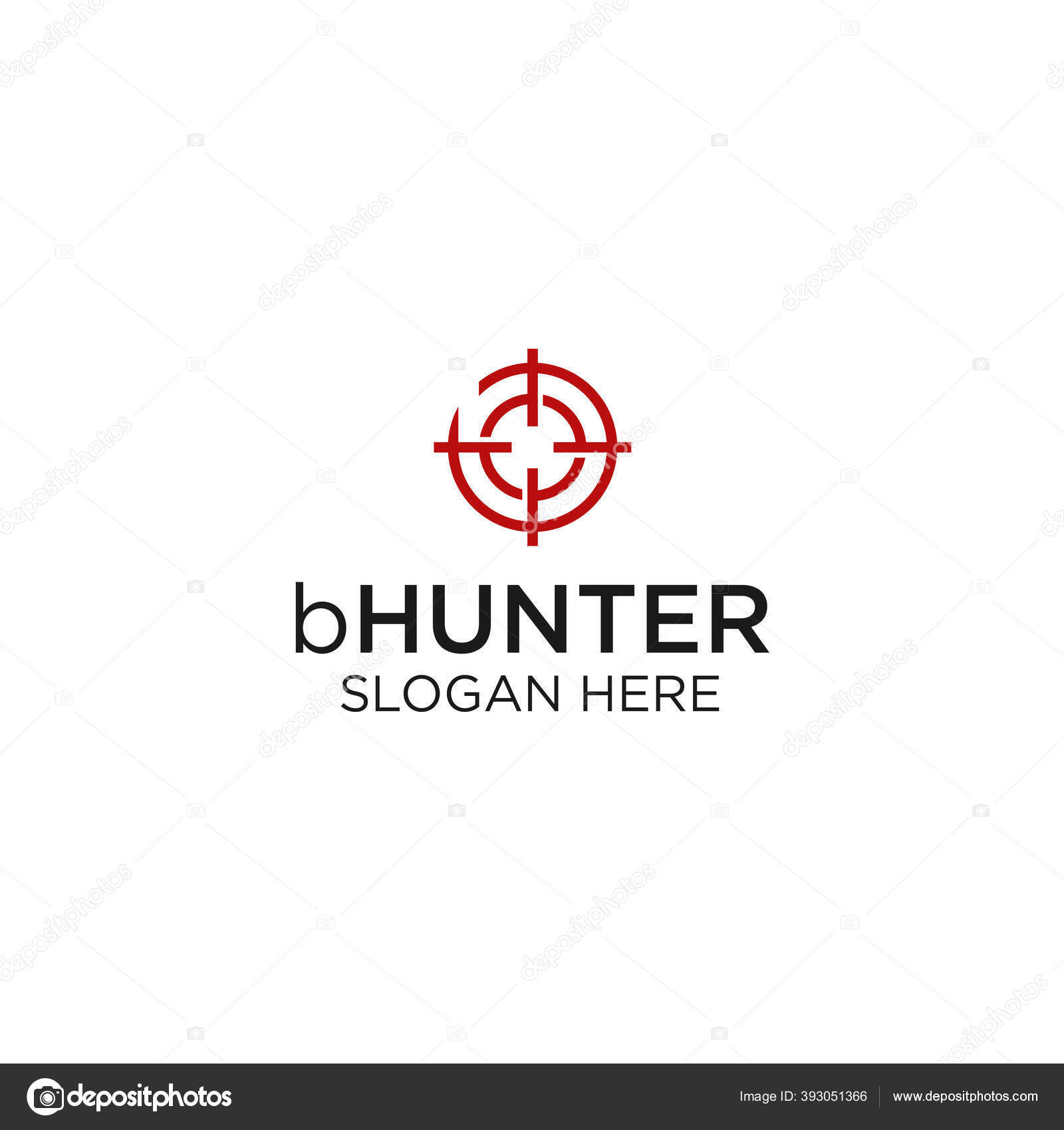 Monogram Hunter Logo Design Inspiration — Stock Vector © Menangang ...